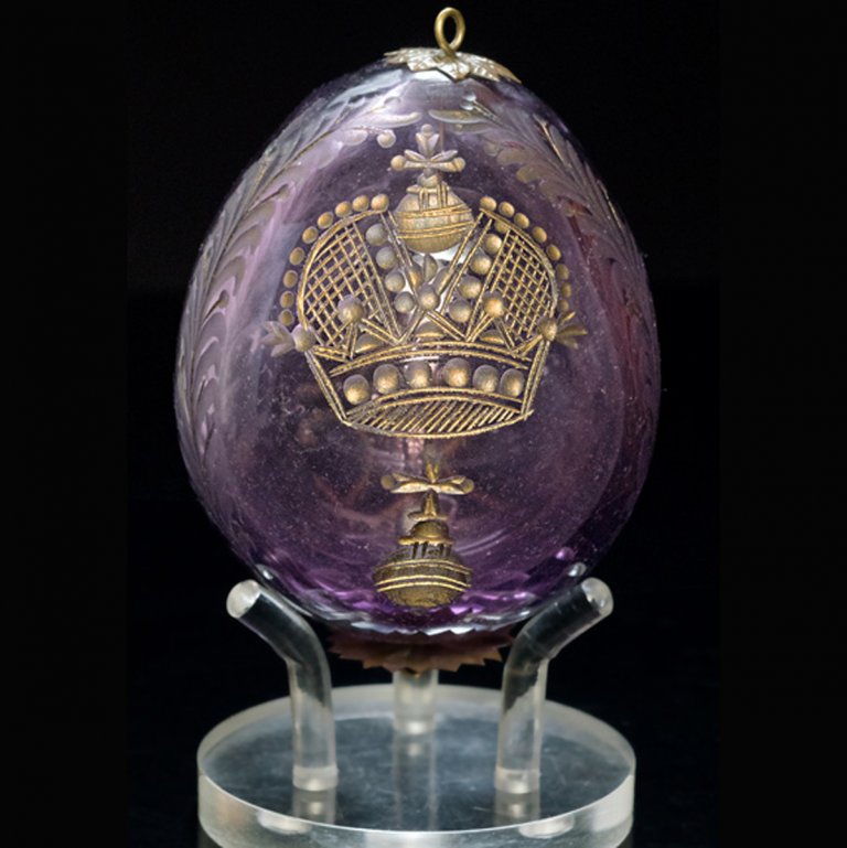Antique 18th Century Museum Quality Russian Glass Easter Egg - Antique ...