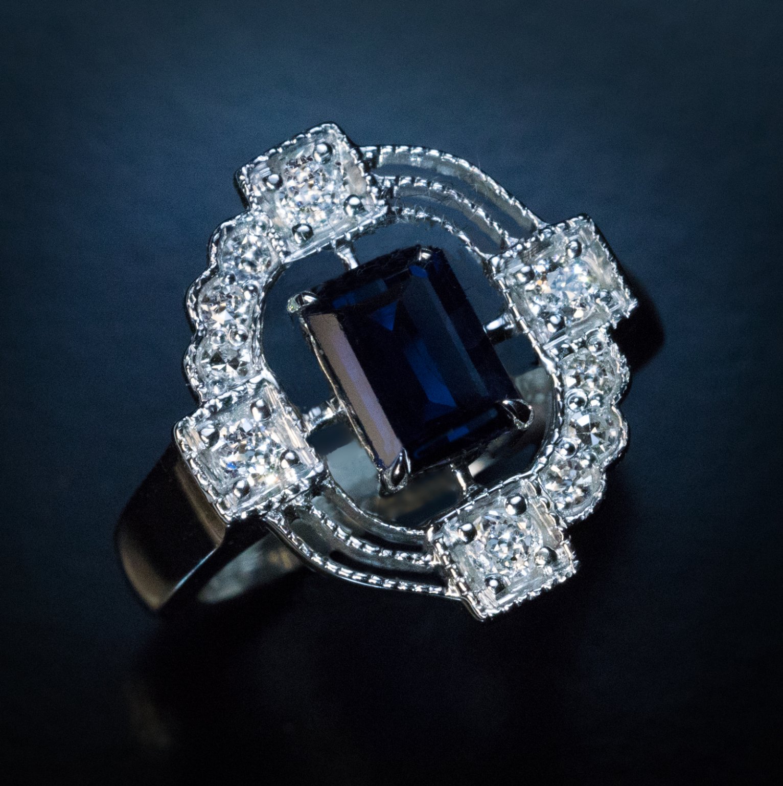 Sapphire Engagement Rings - Antique Jewelry | Vintage Rings | Faberge ...