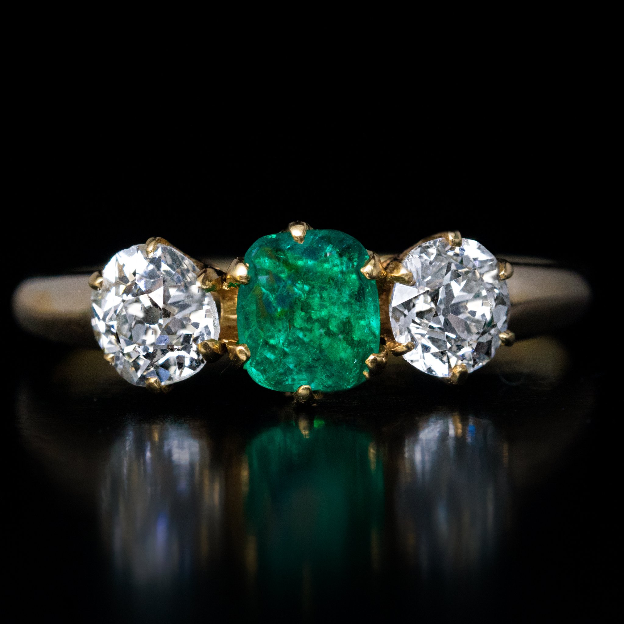 Emerald Engagement Rings - Antique Jewelry | Vintage Rings | Faberge ...